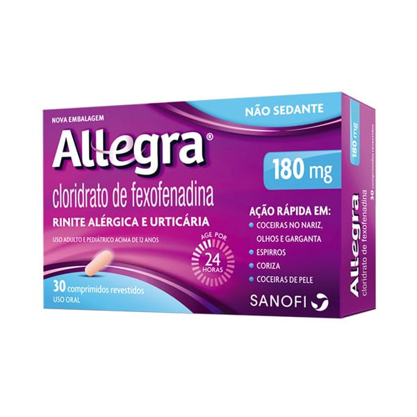 ALLEGRA 180MG 30 CAPS