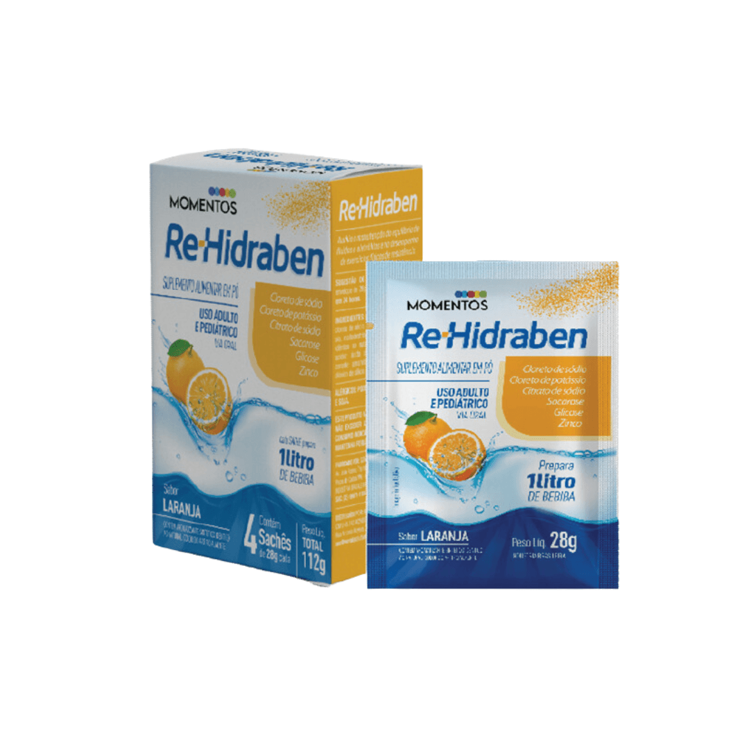 Re Hidraben Laranja C/4 Saches 28G