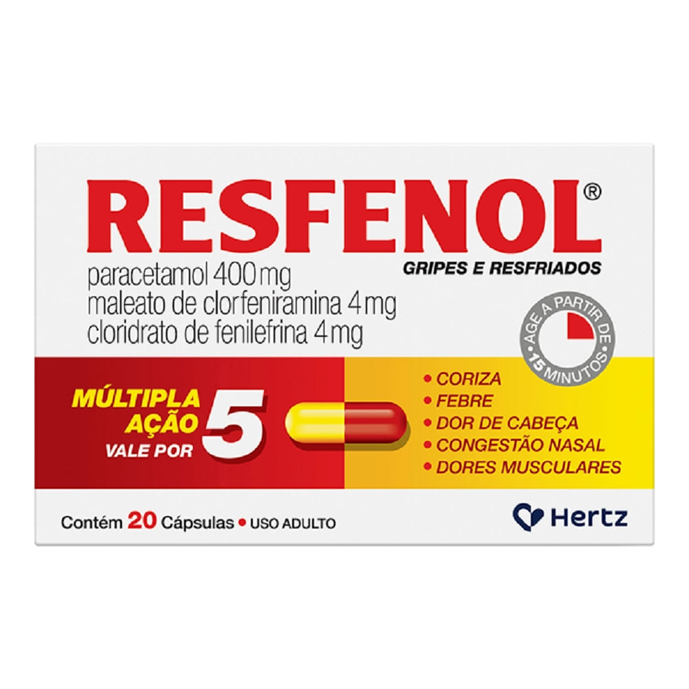 Resfenol Hertz 20 Cápsulas