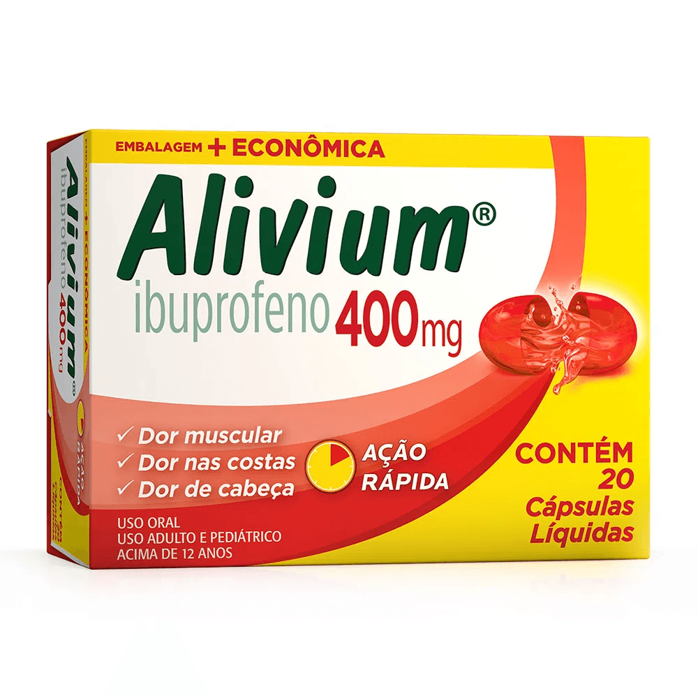 Alivium 400mg Mantecorp Farmasa 20 Cápsulas Moles