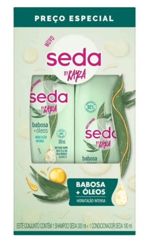 Kit Sh+Cond Seda Babosa+Oleos 300Ml+190Ml Preco Especial