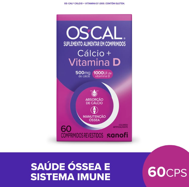 OSCAL CALCIO D 500MG + 10000 UI 60 CPRS