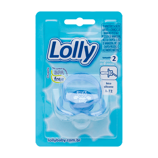 LOLLY CHUP SIL ANATOMICA AZUL- 505018/12AZ@