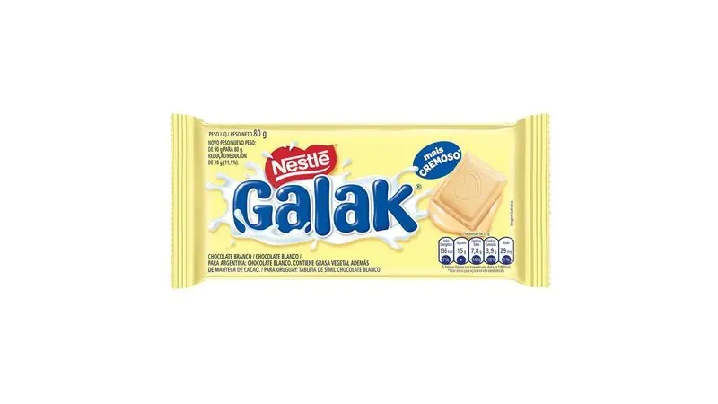 Chocolate Nestle Galak Branco 80G