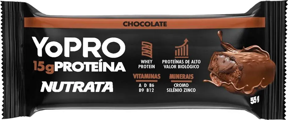 Barra Yopro Proteina Chocolate 55G