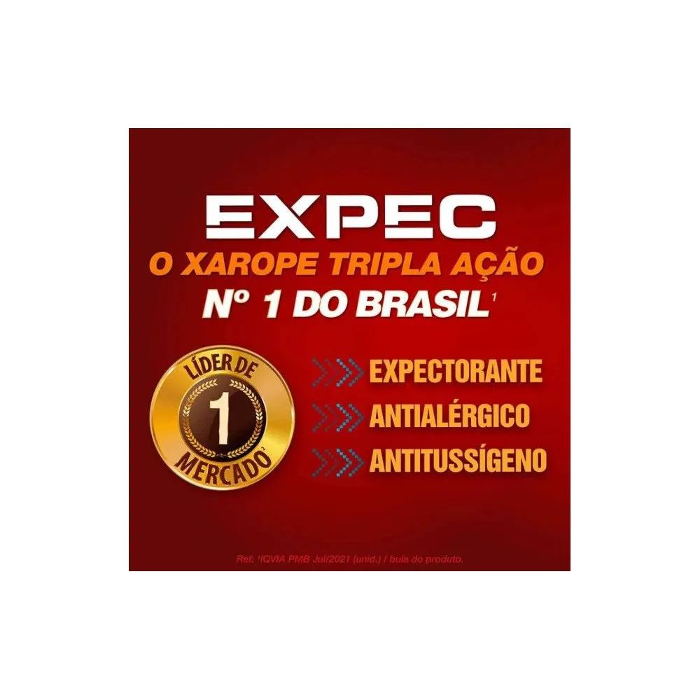 Xarope Expec 120ml Legrand | Alívio Tosse Seca e Expectorante