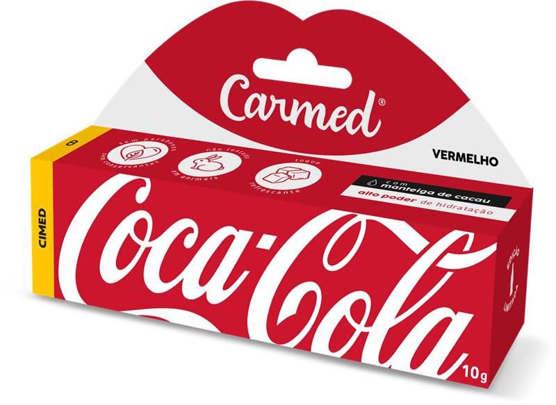 CARMED LABIAL COCA COLA VERMELHO POM 10G